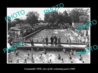 OLD 8x6 HISTORIC PHOTO OF COONAMBLE NSW THE TOWN SWIMMING POOL c1960 ...