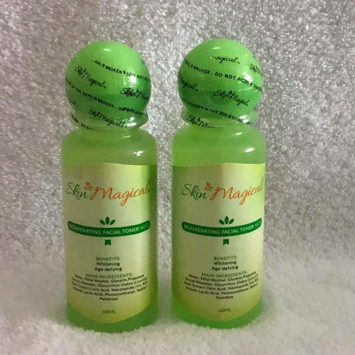 SKIN MAGICAL REJUVENATING FACIAL TONER Set# 1 (2x Bottle 60 ML Each) US ...