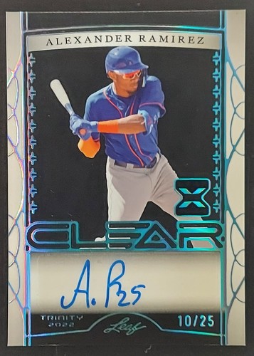 2022 Leaf Trinity Alexander Ramirez Clear Auto #CA-AR1 Platinum 10/25 ...