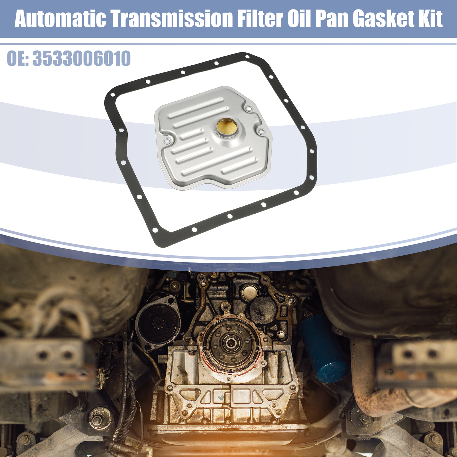 1 Set No.3533006010 Transmission Filter Oil Pan Gasket Kit for Toyota ...