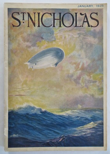 Great Zeppelin dirigible cover 1925 St. Nicholas Magazine Riddles ...