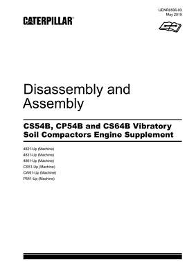 Caterpillar CS54B CP54B CS64B Compactor Engine Suppl Disass Assem Service Manual | eBay