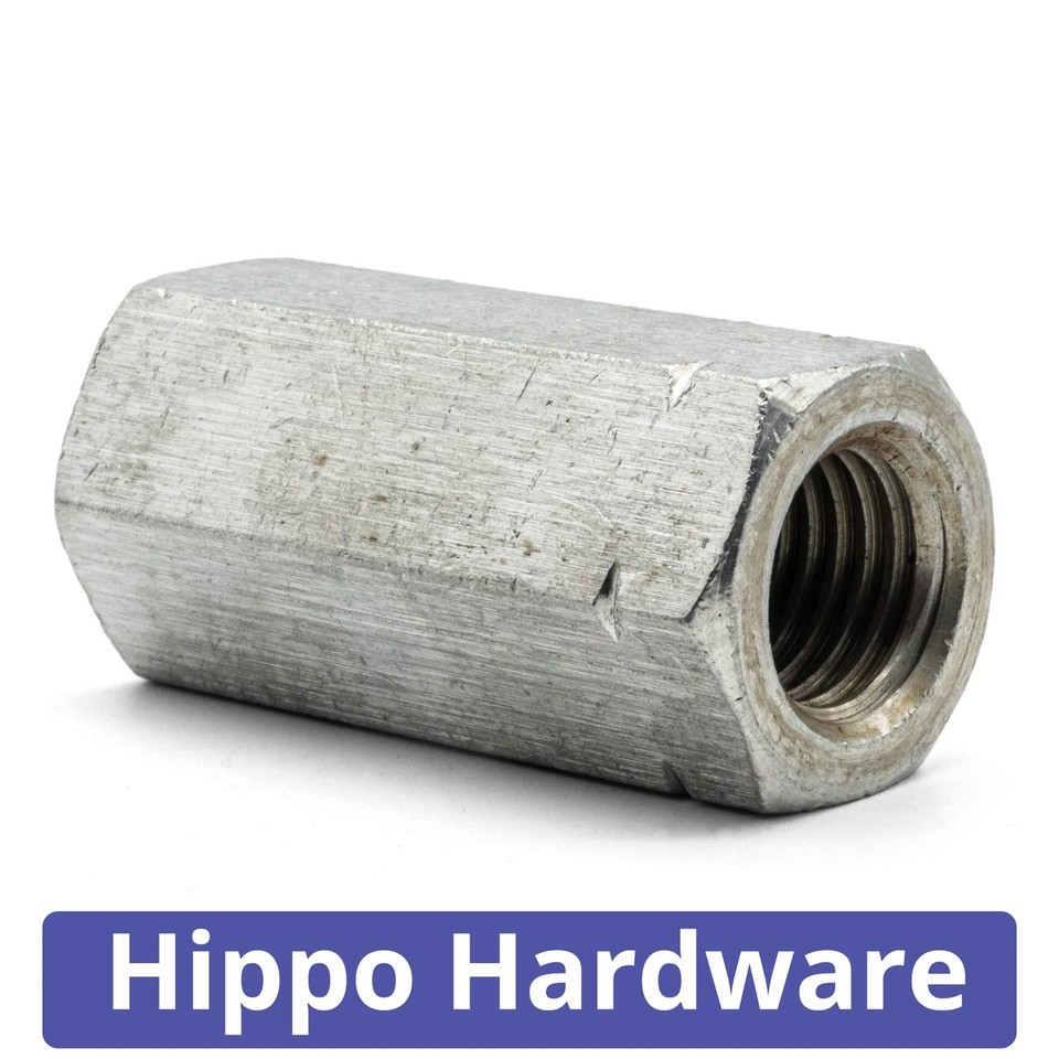 Hex Studding Connector Nut Rod Bar Coupler A2 Stainless M5 M6 M8 M10 ...