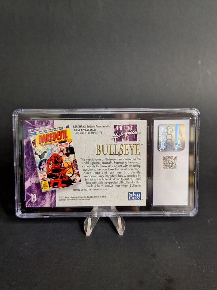 1992 Marvel Masterpieces Bullseye Card #19 CGC 9 Skybox | eBay