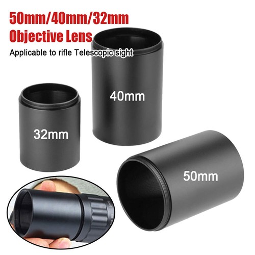 Sunshade Tube Shade for Rifle Scope with 32mm 40mm 50mm Objective Lens ...