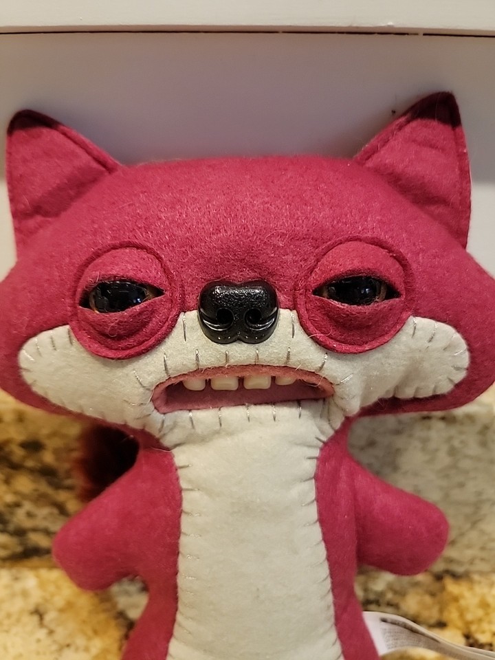 Fuggler Pink Suspicious Fox Funny Ugly Monster Teeth Eyes 10" Plush ...