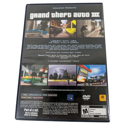 Grand Theft Auto III (PlayStation 2, 2003) GTA 3 PS2 Complete Map ...