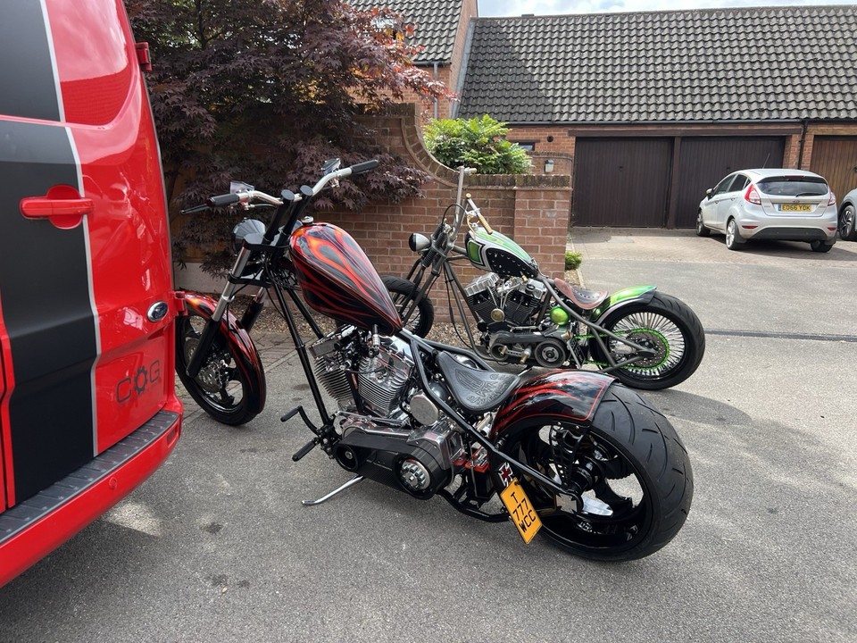 West coast Choppers CFL Rare 240 chopper bobbe Custom Motorcycle Harley ...