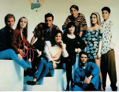 Beverly Hills 90210 cast pinup Paula Abdul Christian Slater Damon ...