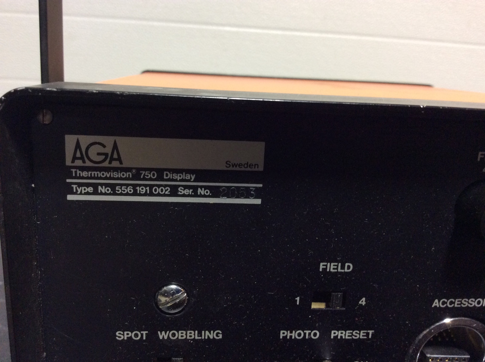 AGA Thermovision 750 Display Type 556 191 002 Infrared Thermal Imaging ...