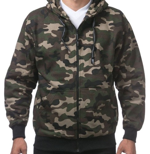 PROCLUB PRO CLUB MEN'S HEAVYWEIGHT FULL ZIPPER HOODIE PLAIN ZIP UP ...