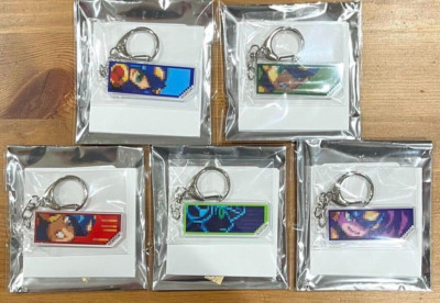 Mega Man Battle Network Emotion Window Acrylic Keychain complete set ...