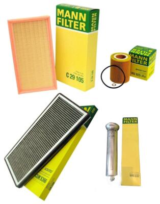 Mann Oil Air Carbon Cabin Fuel Filter Service Kit for BMW E53 X5 3.0i ...