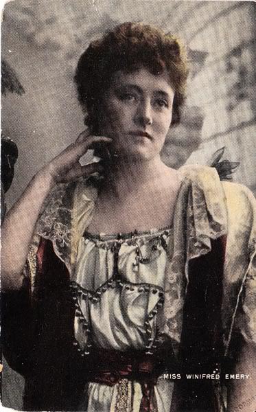 1900s MISS WINIFRED EMERY EDWARDIAN SHAKESPEAREAN ACTRESS POSTCARD | eBay