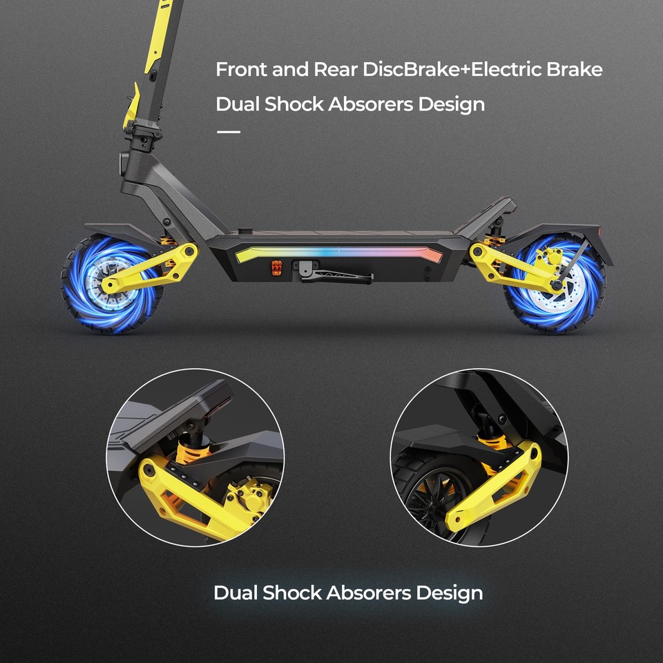 LEQISMART GT01 PRO 23km/h 1000W Electric Scooter Adult 27KM Miles Urban ...