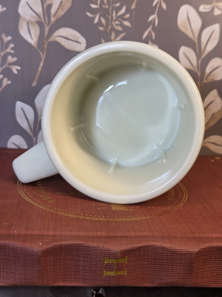 Vintage Old Spice England Shulton Shaving Milk Glass Mug Ship Recovery ...