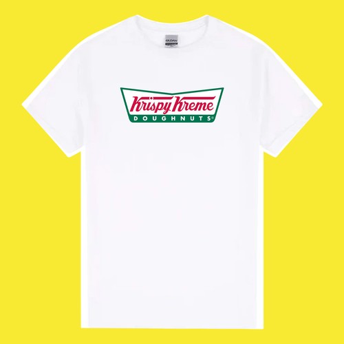 KRISPY KREME Doughnuts Restaurant Logo T-Shirt Funny Made In USA S ...