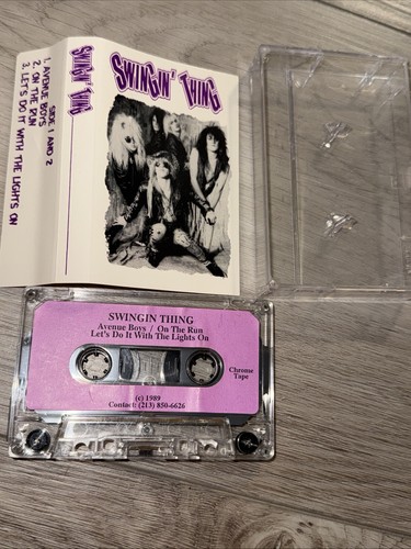 SWINGIN THING CASSETTE TAPE RARE DEMO Glam Rock Hair Band 1989 Sunset ...