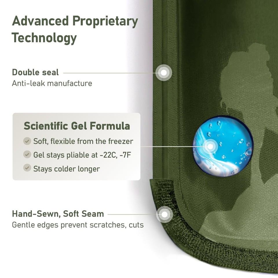 SHERPA THERAPY Medium Flexible Gel Ice Packs for Injuries Reusable - Soft Hot... | eBay