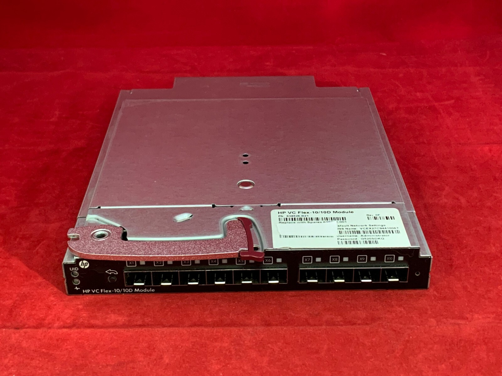 HPE Virtual Connect Flex-10/10D Module (638526-B21) for sale online | eBay