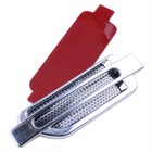 Chrome Car Auto Bonnet Air Intake Flow Side Fender Vent Hood Scoop ...