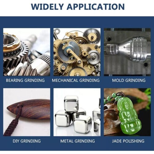 100x Rotary Mounted Abrasive Grinding Stone Point Wheel Bits Set For ...