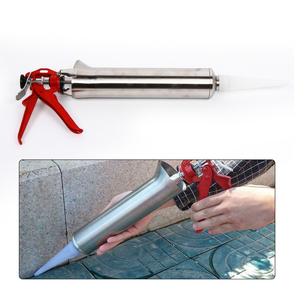 Mortar Gun & 2 Nozzles for Brick Pointing Grouting Cement Lime ...