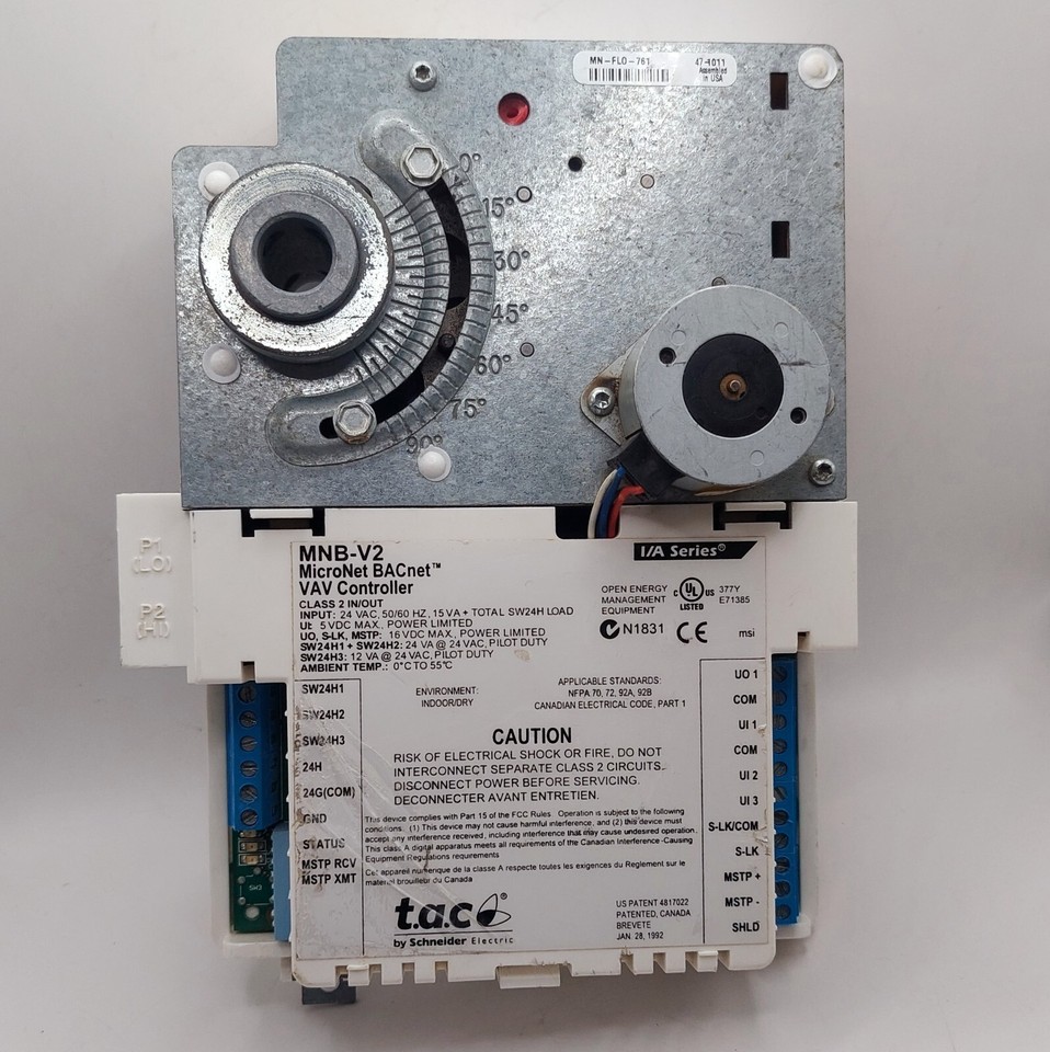SCHNEIDER ELECTRIC TAC MNB-V2 VAV Controller I/a Micronet Bacnet | eBay