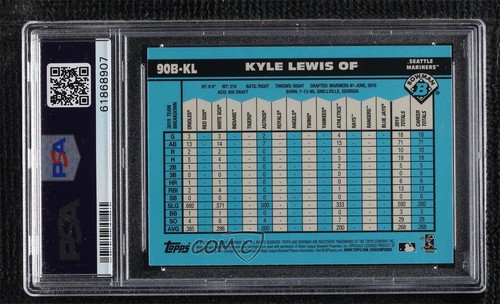 2020 Bowman Chrome 1990 Bowman Kyle Lewis #90B-KL PSA 10 GEM MT Rookie ...