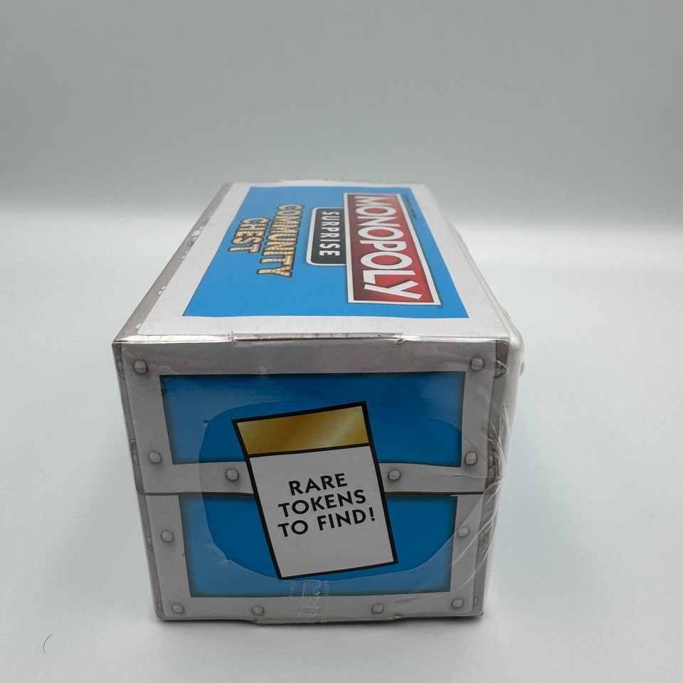 Monopoly Surprise Community Chest 2 Blue (New) + 1 Red (Opened) Tokens ...