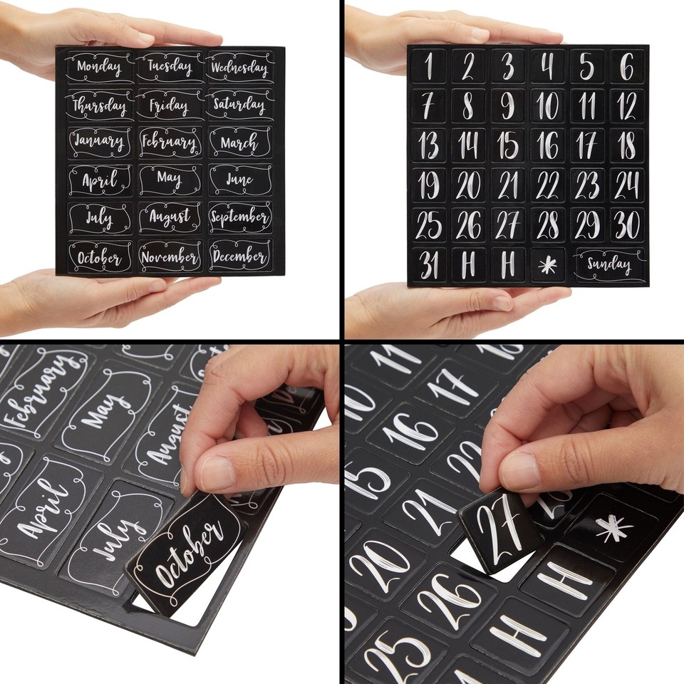 50 Piece Magnetic Calendar for Classroom and Whiteboard with Day, Month ...