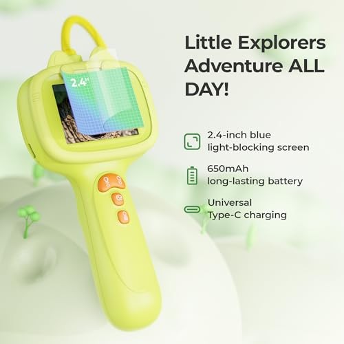 Rechargeable Kids Borescope Snake Camera Toy with Light: STEM PALE ...