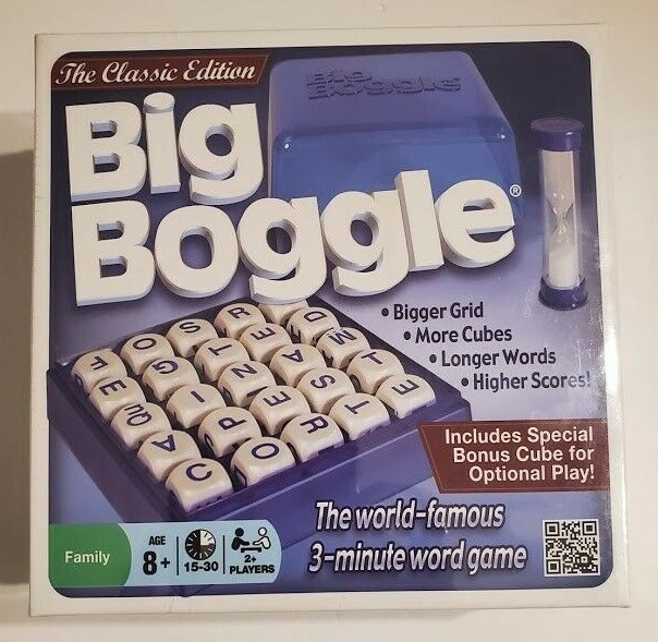Hasbro Big Boggle The Classic Edition 5x5 25 Cubes Bonus Qu for sale ...