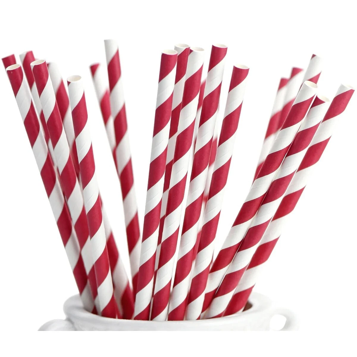 Red And White Bendy Straw