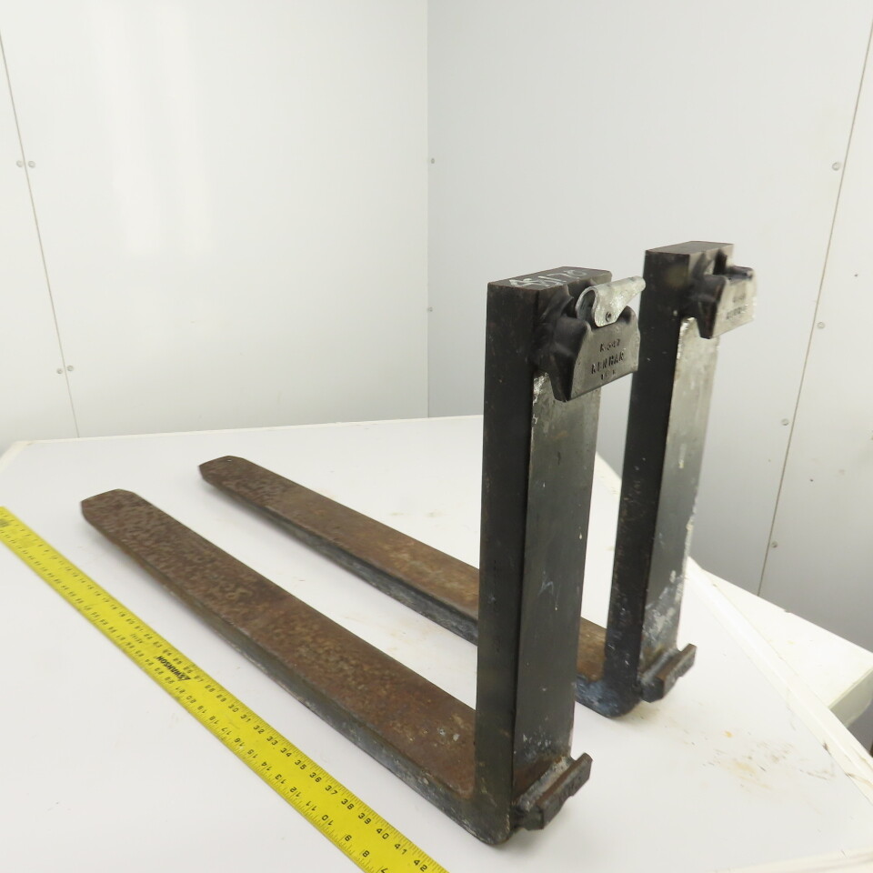 Kenhar Class II 2 Tapered Forklift Forks Carriage Mount 36" x 4" Set Of ...