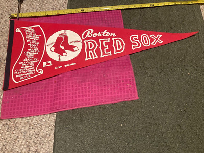 RARE 1970s MLB Boston Red Sox Pennant RICE Yastrzemski TIANT Fisk LYNN ...