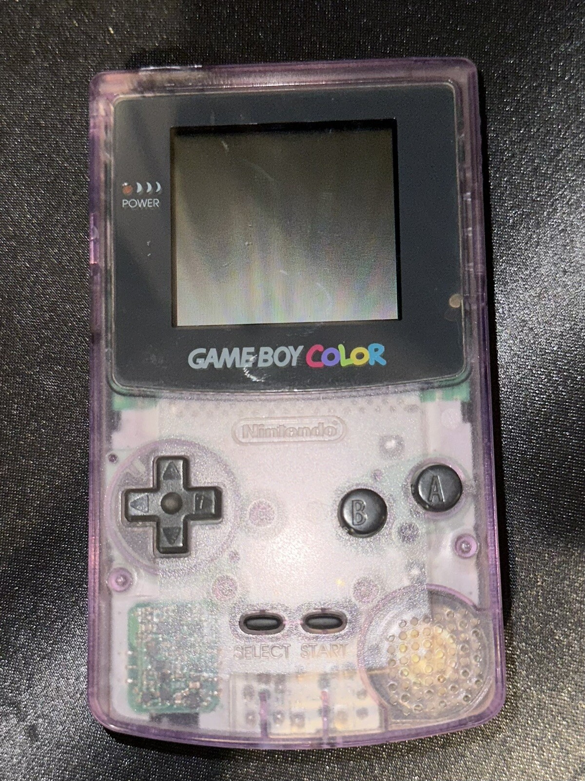 Nintendo Gameboy Colour Console - Atomic Purple Clear - Carry Case Bag ...