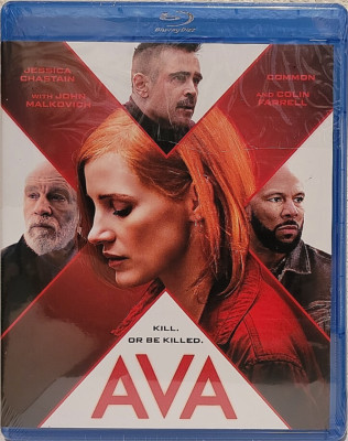 AVA (Blu-ray, 2020) Jessica Chastain, Coli Farrell, John Malkovich ...