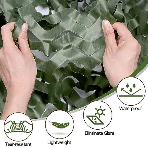 Camo Netting Camouflage Netting Bulk Roll 4.9ftx16.4ft (1.5m*5m) Dark ...