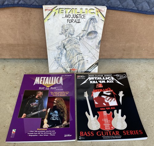 Metallica Guitar Teaching Aid Rock Sheet Music Song Books X 3 | eBay ...