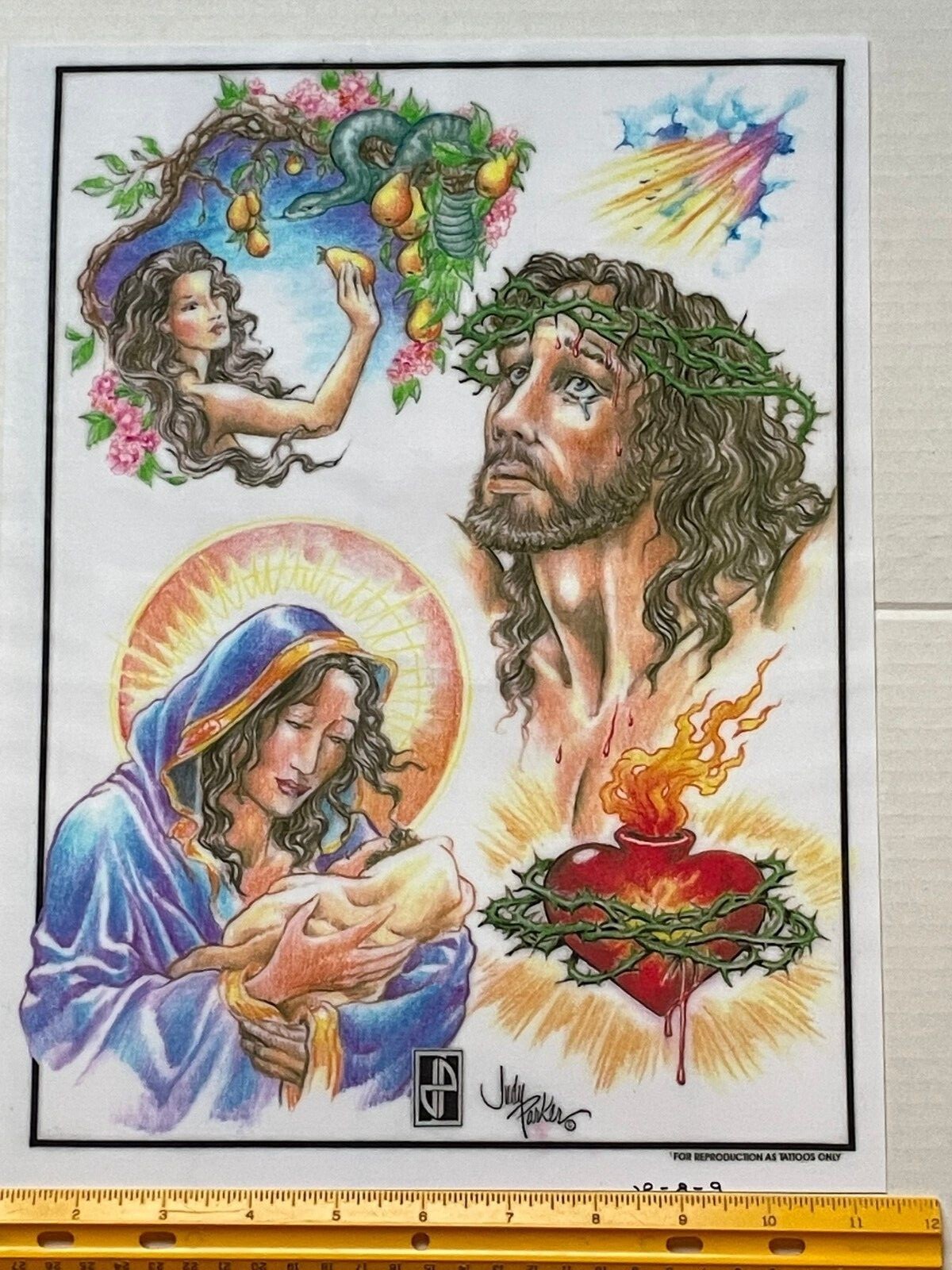 Jesus Tattoo Flash