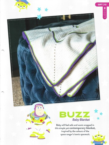 Disney - Buzz Baby Blanket (PHYSICAL Crochet Pattern) | eBay