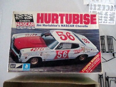 MPC JIM HURTUBISE NASCAR CHEVELLE UNBUILT MODEL CAR KIT #1-1703-225 ...