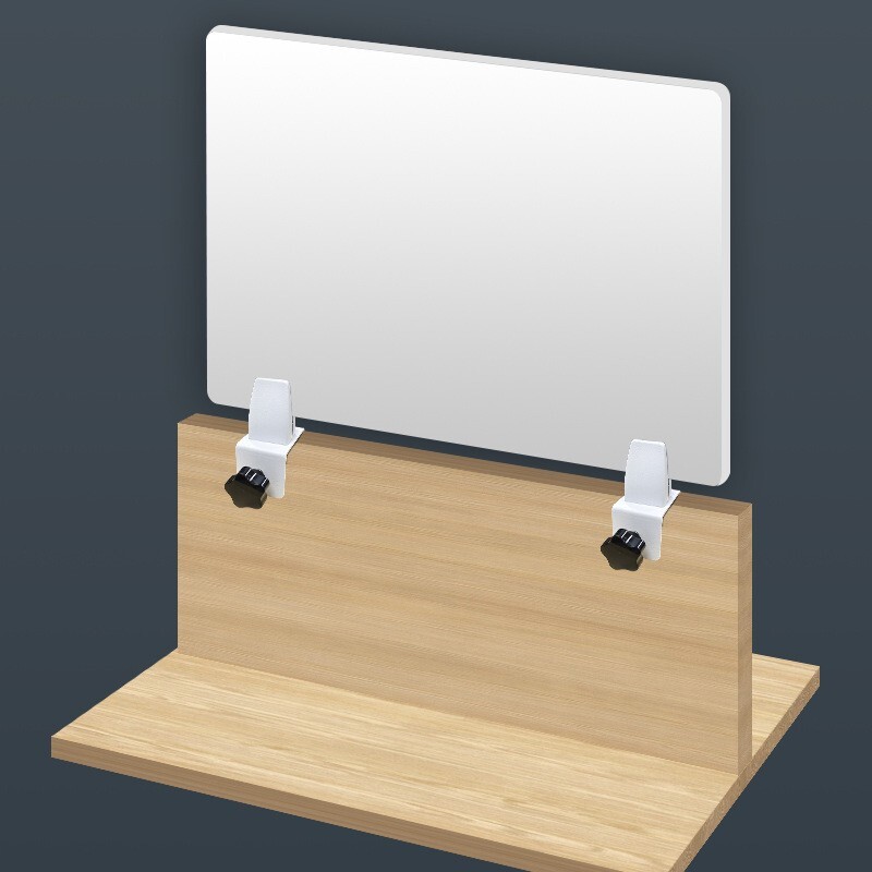 2Pcs Partition Bracket - Office Desk Partition Clip Clamp Holder,Clamp ...