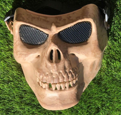 Airsoft Skull Full Face Mask Metal Mesh - Accessories - PPE - CQB ...