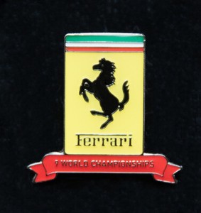 Ferrari 9 World Championships - Formula1 F1 Racing Enamel Lapel pin ...