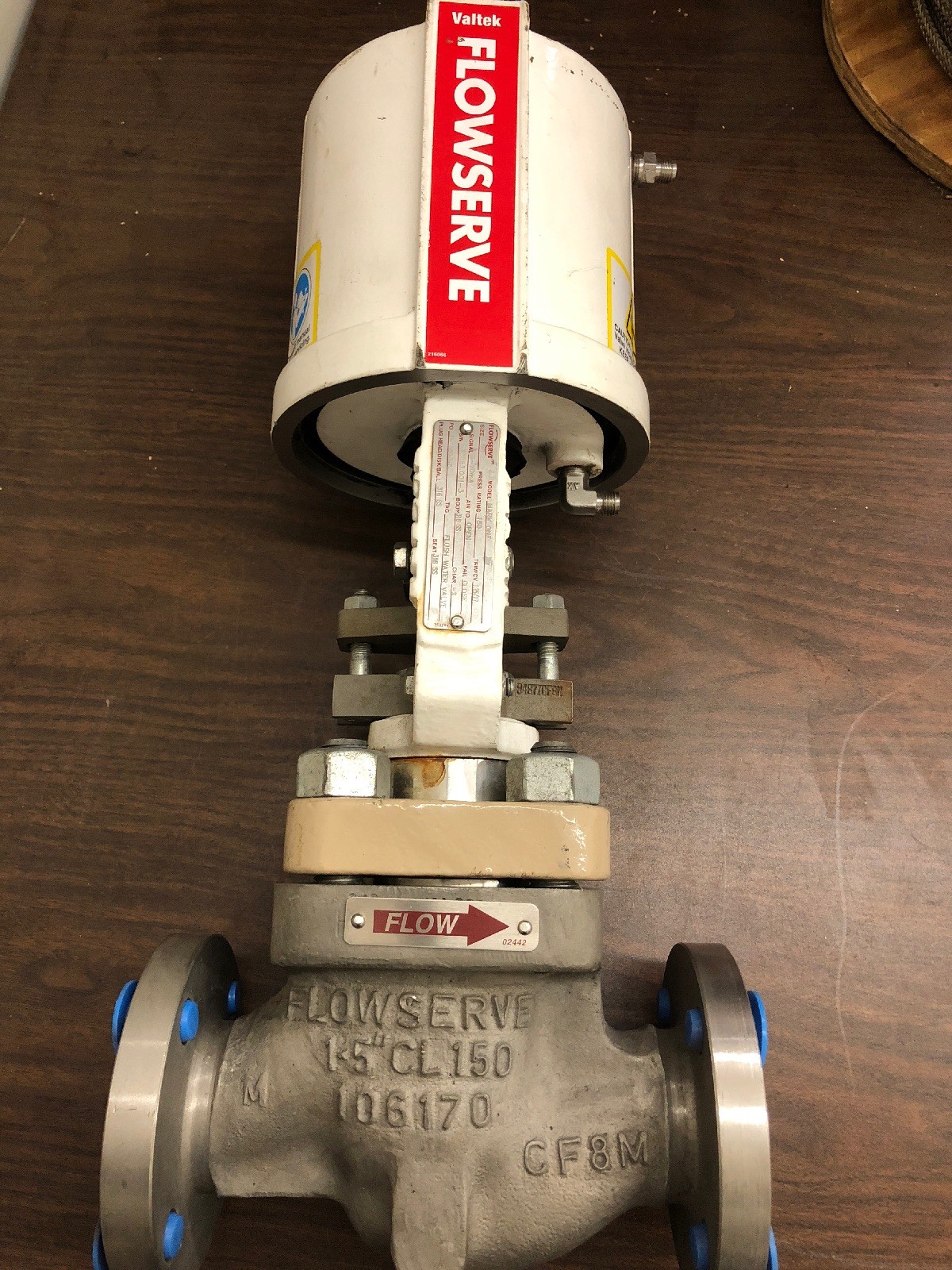 Flowserve Valtek MK1 Mark One 1.5" 4-20 mA 316SS Flush Water Valve ...