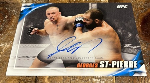 2019 Topps UFC Knockout - Autographs #KA-GSP Georges St-Pierre /30 (AU ...