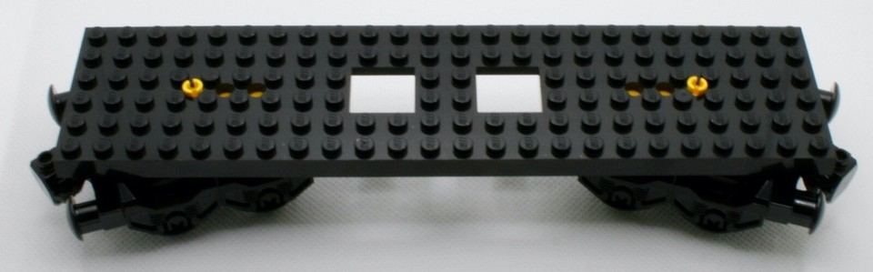 New LEGO Train Wheel Car Assembly - Black Base 6 x 24 (wheels w/Plastic ...