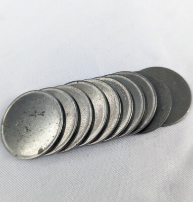 10 Coin Blanks 38mm Steel Edged - Project Etch Laser Engrave Stamp ...